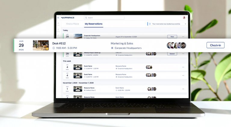 Desk Reservation – Appspace