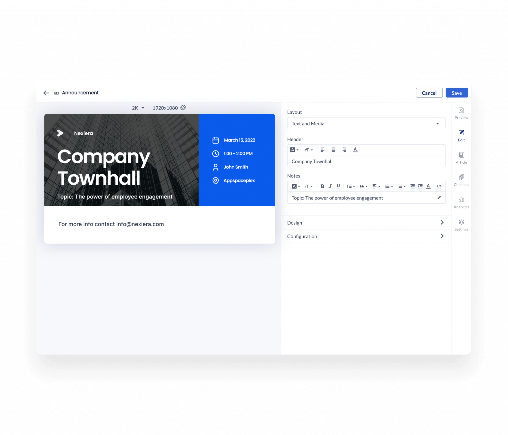 Smart room booking made simple with Appspace