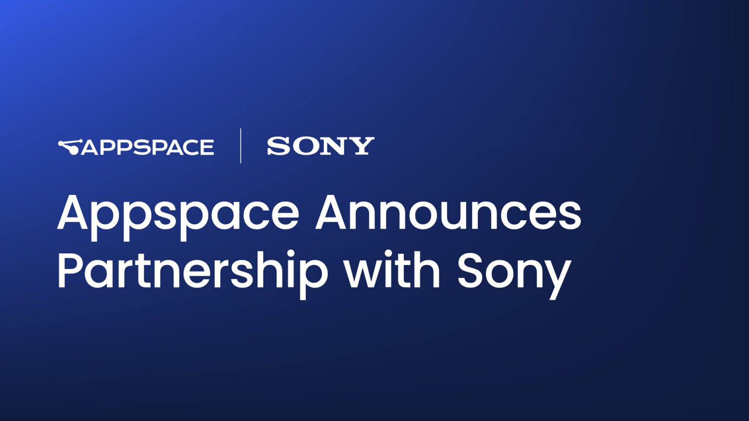 Sony + Appspace Team Up to Simplify Communications & Workplace ...