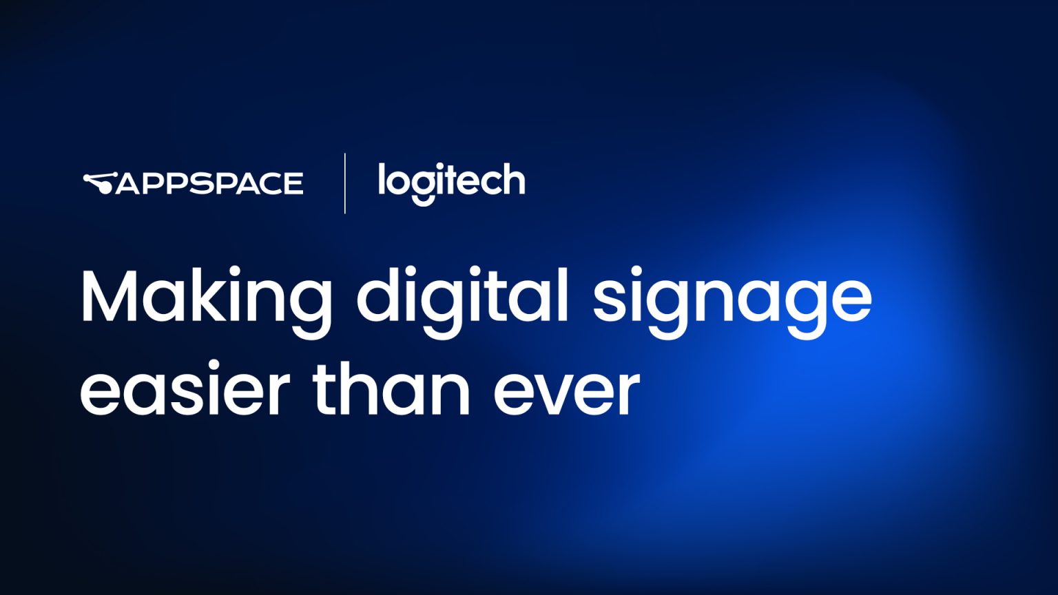 Appspace + Logitech Make Digital Signage Easier - Appspace