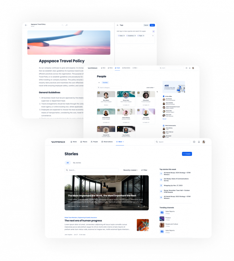 Intranet Software for Connected Workplaces | Appspace
