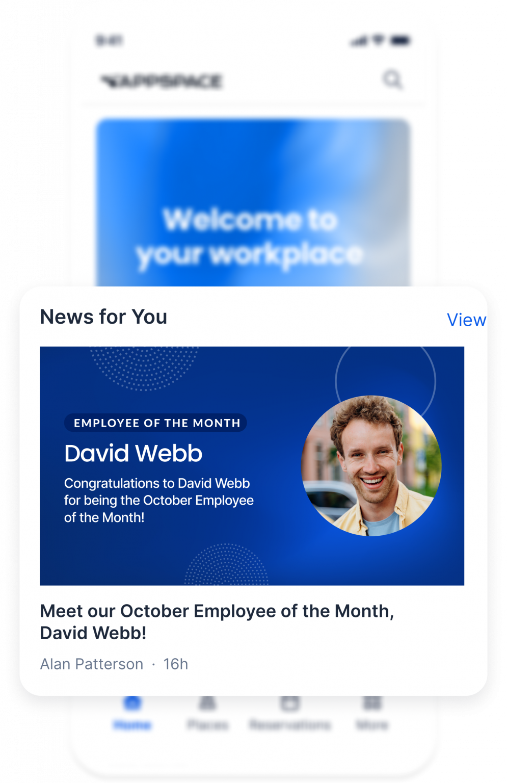 Appspace mobile app for employee comms